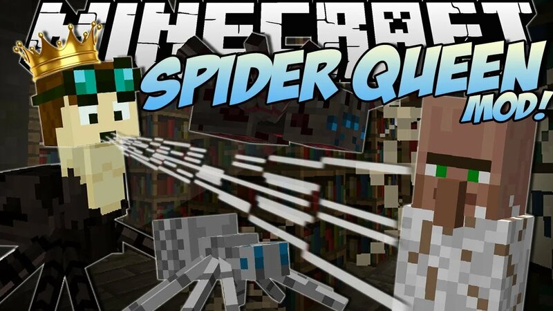 Minecraft | Spider Queen MOD! (Rule Over a Spider Army!) | Mod Showcase