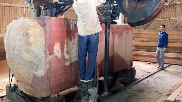 Amazing Sawmill Machines Working - Fastest Large Red Wood Sawmill And ...