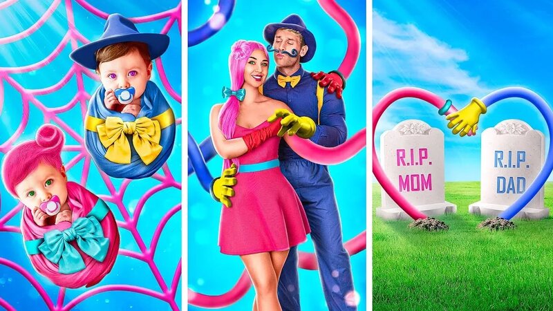 Mommy Long Legs и Daddy Long Legs от рождения до смерти! - Тим Тин ...