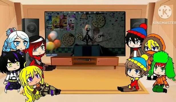 KM1: RWBY React To FNAF 2 Five More Nights By JT Music Remake 2023 ...