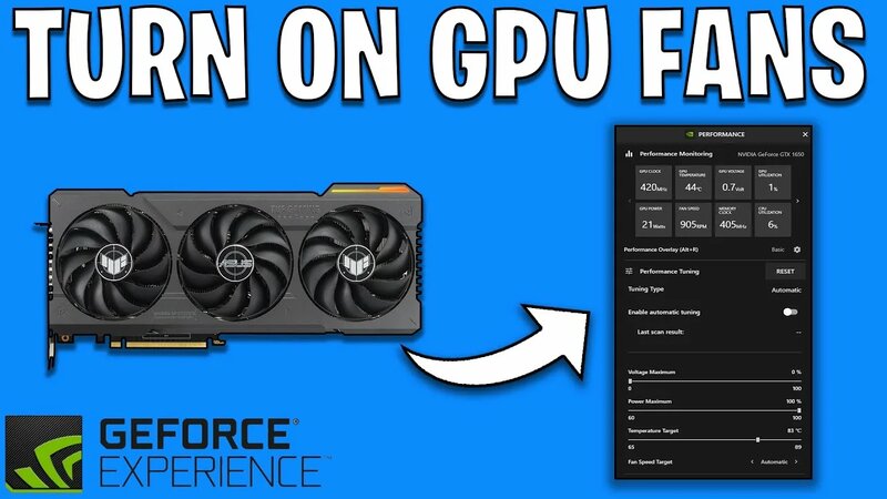 How To Turn On GPU Fans Using Nvidia Experience | Change Fan Speed On ...
