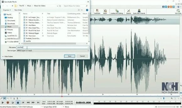 How to Save and Convert Audio | WavePad Audio Editor Tutorial ...