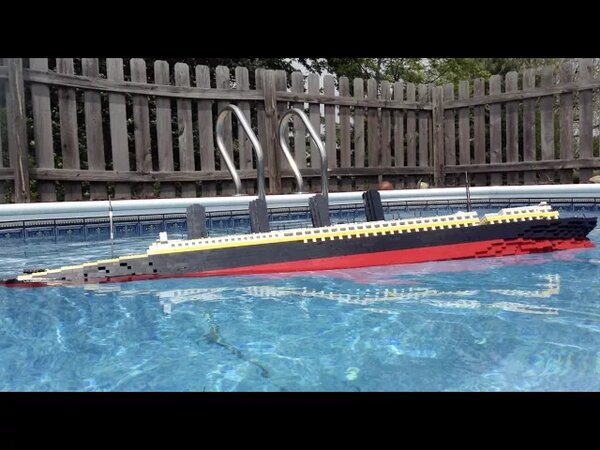 LEGO lusitania Model Sinking 3 【Out-takes/Unused shots】 - Смотреть ...