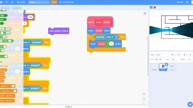 Scratch Tutorial Raycasting | 3D Maze Game | Part 2 | How to make ...