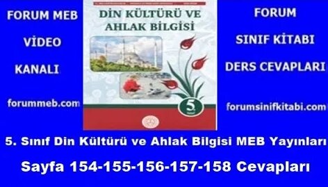 5. Sınıf Din Kültürü Ders Kitabı Sayfa 154-155-156-157-158 MEB ...