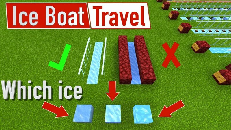 Minecraft Ice Boat Travel Howto and Speed Test Results - Смотреть ...
