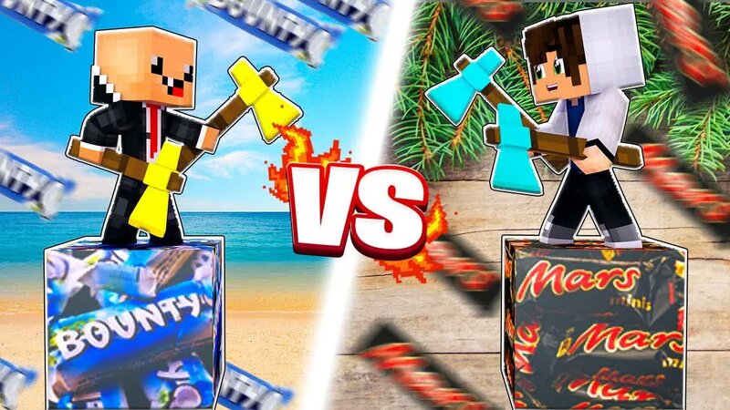 Вкусные Битвы на Одном Блоке: НУБ VS ПРО ЛакиБлок в Майнкрафт! — Video ...