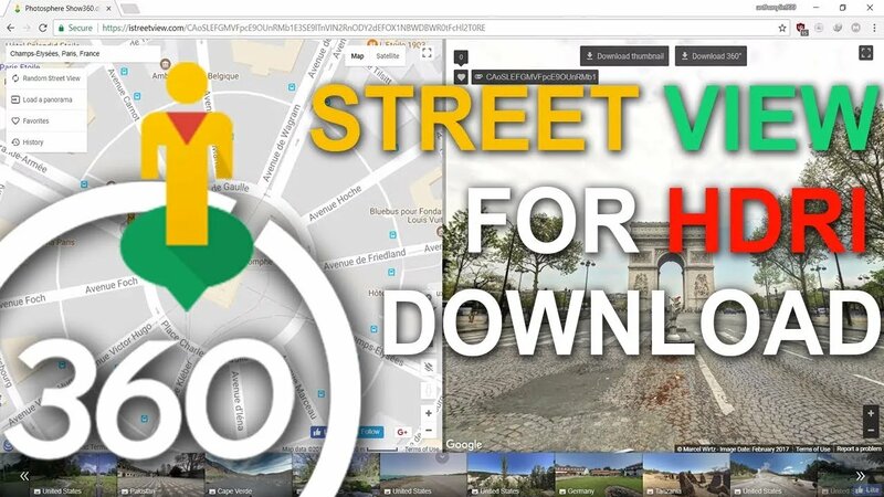 How to Download 360 Panorama Photo from Street View Tutorial ...