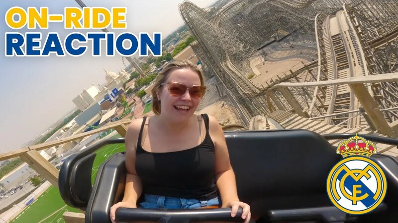 Our First Time on Dubai's Only Wooden Roller Coaster, Hala Madrid! Real ...