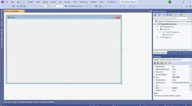 How To Create C# Windows Forms Application In Visual Studio 2022 ...