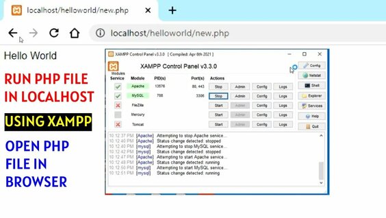 How To Run PHP File In Localhost Xampp How To Open Php File In 