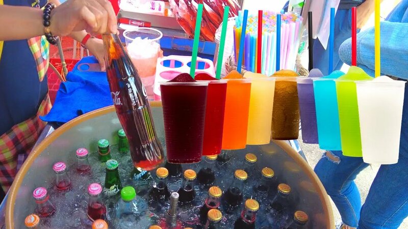 [4K] Slushie Machine Slushy Pepsi Coca Cola Fanta Sprite Coke Slush ...