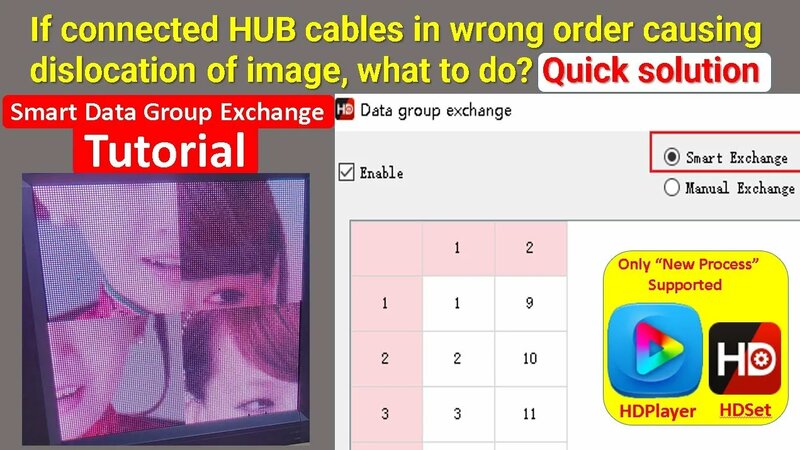 Huidu Controller Tutorial of Smart Data Group Exchange in New Process ...