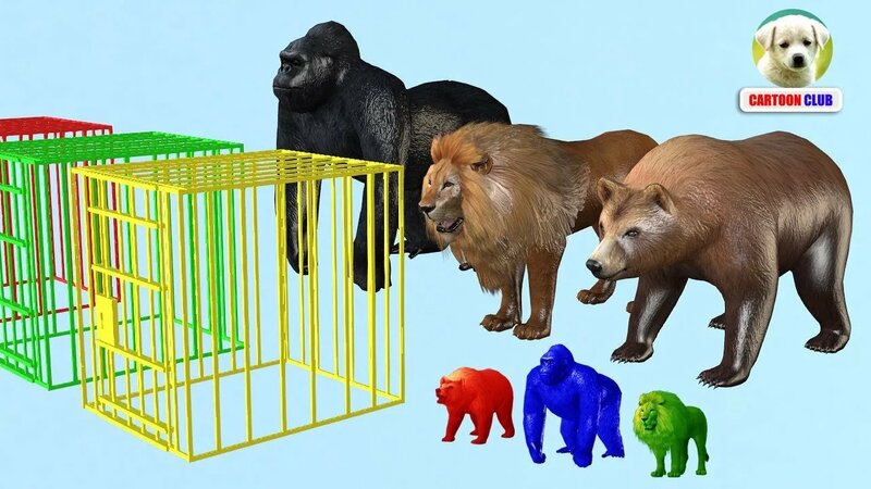 Learn Colors Animals with wrong Baby eat Fruit Colors - Смотреть онлайн ...