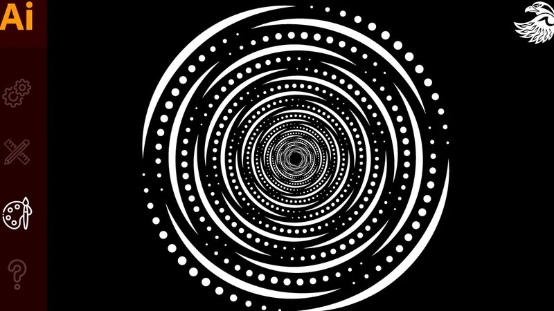 Пунктирная спираль с эффектом трансформации в Adobe illustrator #Orlovillustrator - Смотреть ...