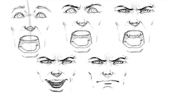 How to Draw Various Face Expressions - Step by Step - EroFound