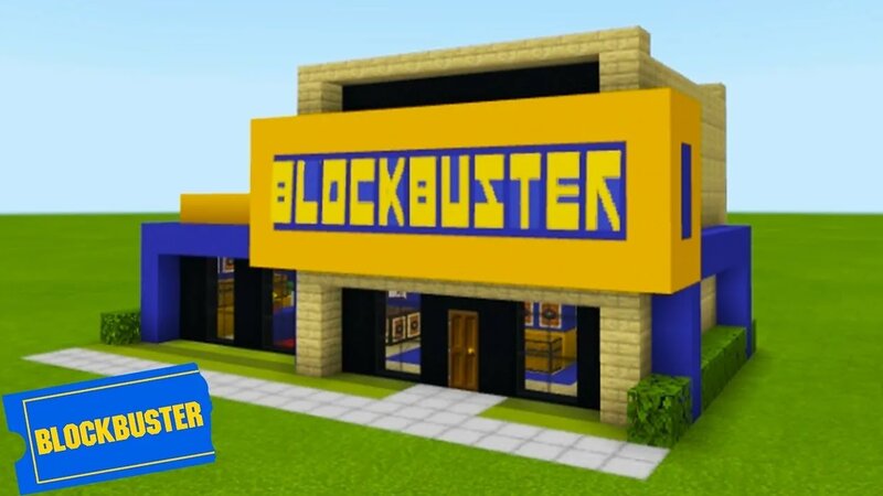 Minecraft Tutorial: How To Make A Blockbuster Video Store (2019 City ...