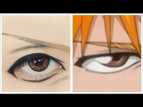 Ichigo Kurosaki from Bleach | Tutorial : Anime Eye Makeup 243 ...