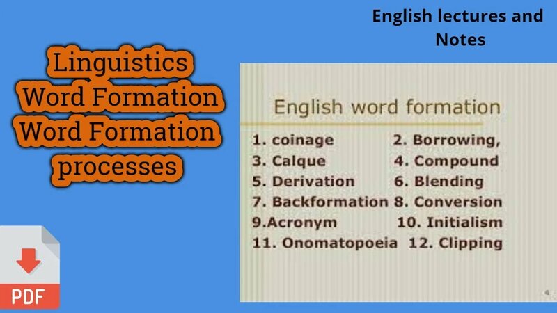 Word Formation | Word Formation Processes - Смотреть онлайн в поиске ...