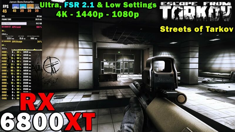 Escape from Tarkov 0.13 | FSR 2.1 | RX 6800 XT | 5800x3d | 4K - 1440p ...
