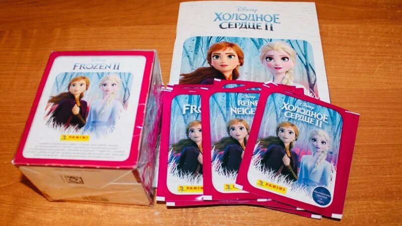 Альбом для наклеек Холодное Сердце 2 -Распаковка наклеек Панини(Frozen ...