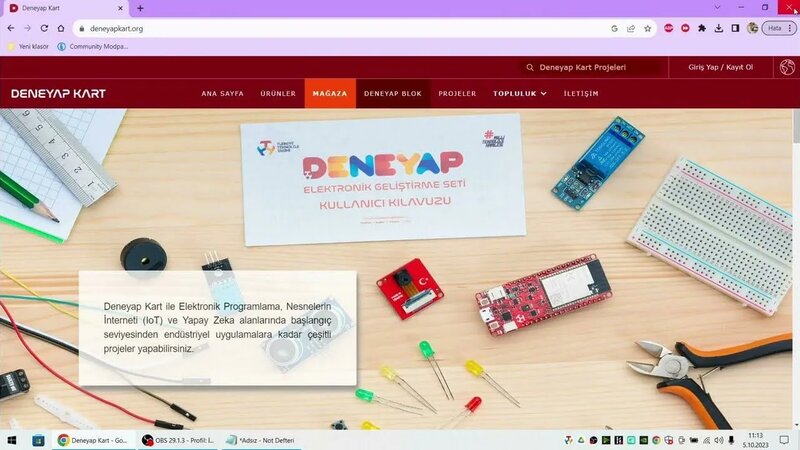 Arduino IDE, Deneyap Kart Ekleme, Kütüphaneler, Deneyap Web Agent ve ...