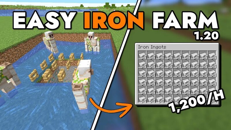 Minecraft Easy Iron Farm 1.21.4 - 1,200 Iron Ingots per Hour - Смотреть ...