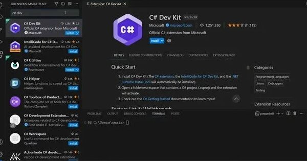 C# and .Net in Visual Studio Code ( vscode ) | C# Dev Kit | Setup and ...