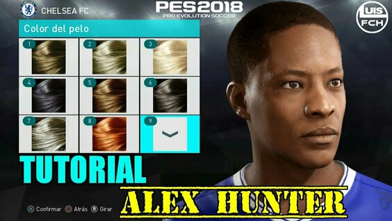 Tutorial completo | como crear a alex hunter en PES 2018 | how to create | face & stats - EroFound