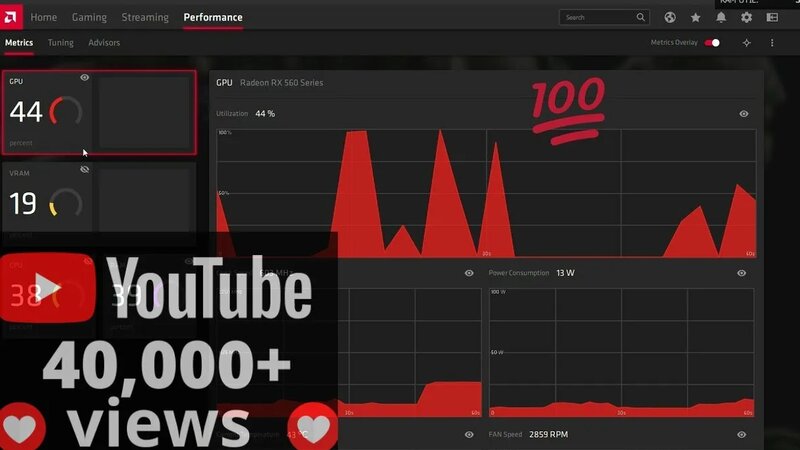 Enable Radeon Overlay and FPS | AMD Radeon Overlay Metrics Management ...