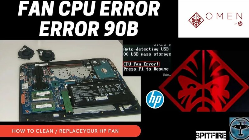 Fan error 90B / CPU fan error fix (HP Omen) - Смотреть онлайн в поиске ...