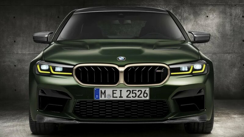 2021 BMW M5 CS F90 in Frozen Deep Green metallic + Engine Sound ...