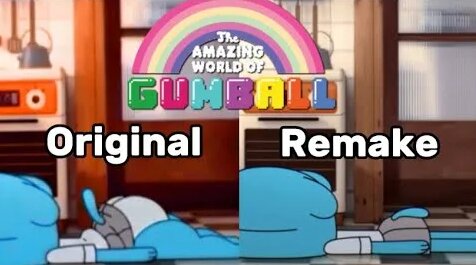 The amazing world of Gumball Nicole watterson floor Scene (Original vs ...