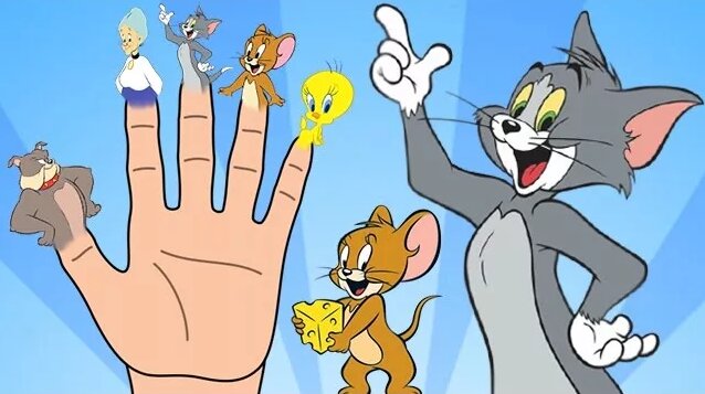 Tom and Jerry Finger Family Song ! Tom and Jerry Cartoon Nursery Rhymes ...