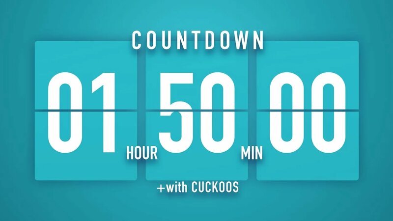 1 Hour 50 Minutes Countdown Flip Clock Timer / Cuckoos - Yandex Video ...