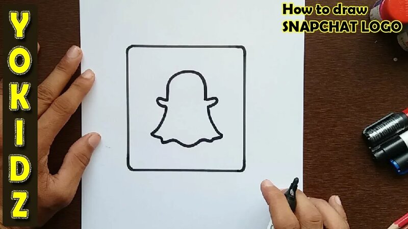 How to draw Snapchat logo
