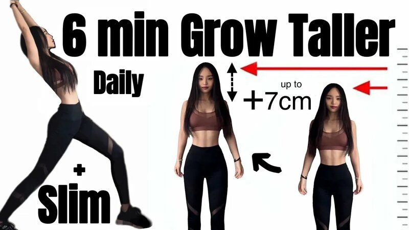 6 Easy Stretches / Workouts to GROW Taller & Fix Posture? Height ...