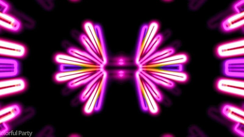 Party lights effect with music Colorful flashing night disco screen ...