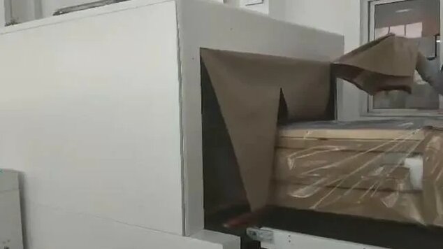 Automatic Carton Shrink Wrapping Machine for Sofa Mattress - Смотреть ...