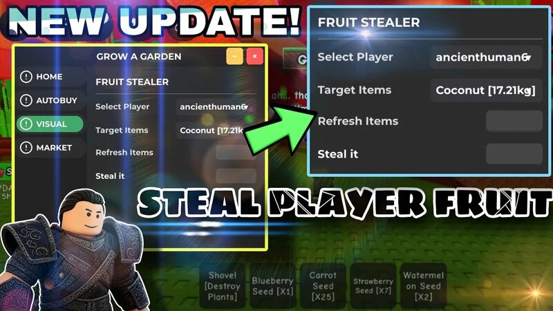 [Steal] Grow A Garden Script Duplicate & Steal Others Fruit || Roblox ...