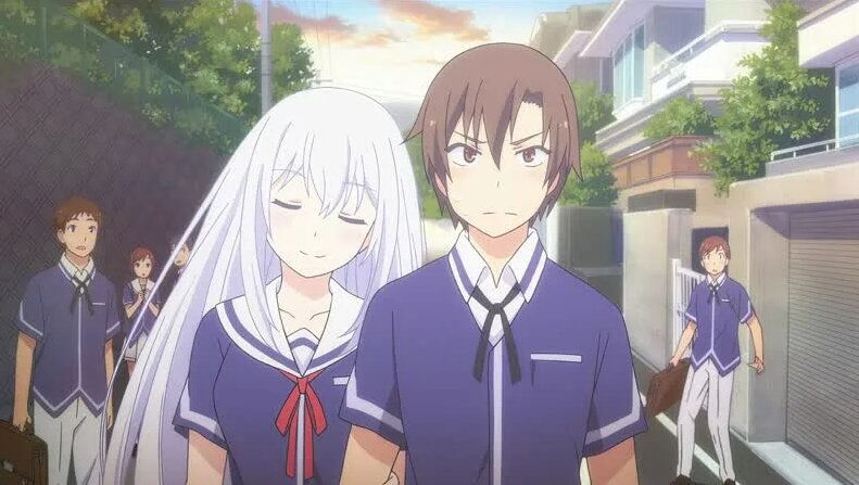 Меж двух огней — Девушка и подруга детства (1-13 серия) [Anidub] [BD ...