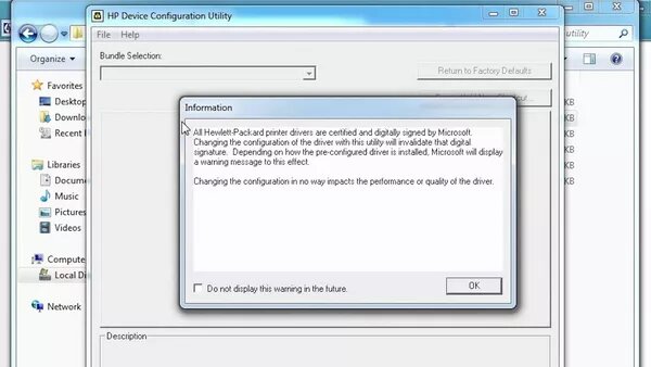 Pre-configuring the HP Universal Print Driver using the HP Driver ...
