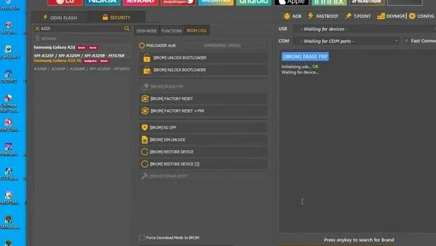Samsung A32 (A325f) Android 13 Frp Unlock Via Test Point By Unlock TOOL ...