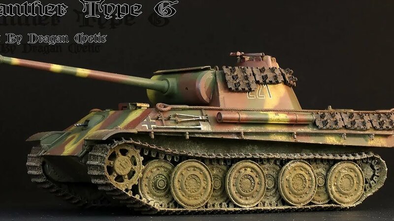 Panther Type G German WW2 TANK 1/35 Tamiya Plastic Model Full Video ...