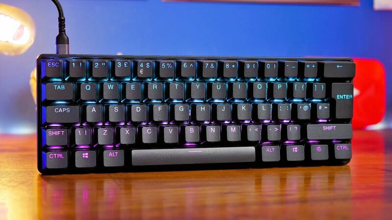 SteelSeries Apex 9 Mini unboxing and sound test (swappable linear ...