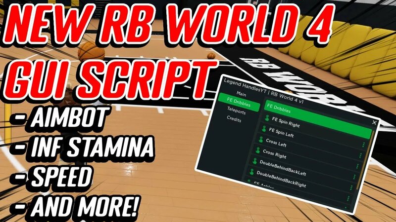 NEW RB World 4 Script GUI Hack (Aimbot, Infinite Stamina, Speed, AND ...