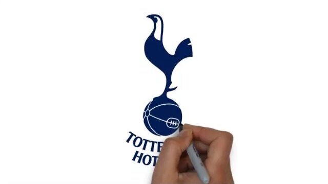 How to draw tottenham hotspurs logo
