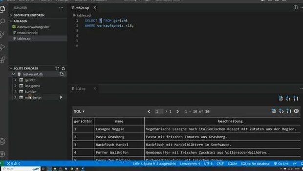 SQLite im Editor Visual Studio Code - Смотреть онлайн в поиске Яндекса ...