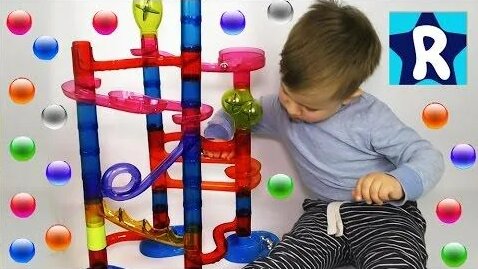 Шарики Марблс Конструктор Распаковка Marble Race Slide Marble Run ...