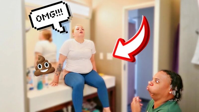 Pooping in the "Hotel sink" while my girlfriend pooping ((hilarious ...